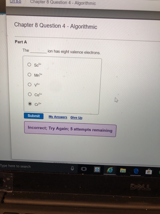 Solved CH.b Chapter 8 Question 4 -Algorithmic Chapter 8 | Chegg.com Solved CH.b Chapter 8 Question 4 -Algorithmic Chapter 8 | Chegg.com
