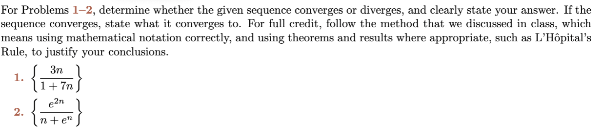 Solved For Problems 1 2 Determine Whether The Given