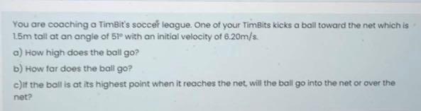Solved You are coaching a TimBit's soccef league. One of | Chegg.com