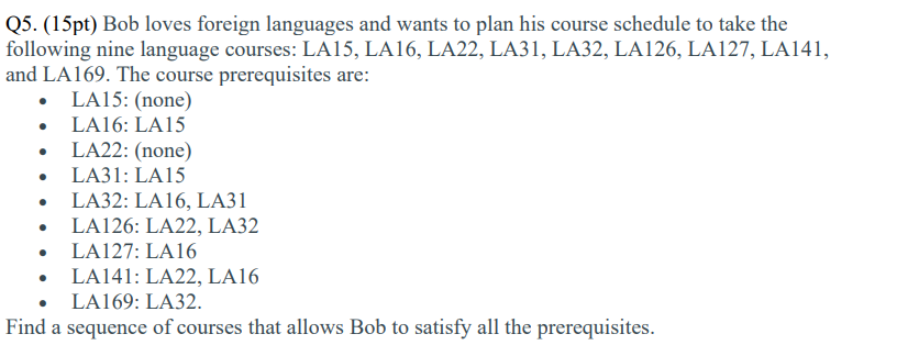 Solved Write an algorithm in pseudo-code that | Chegg.com
