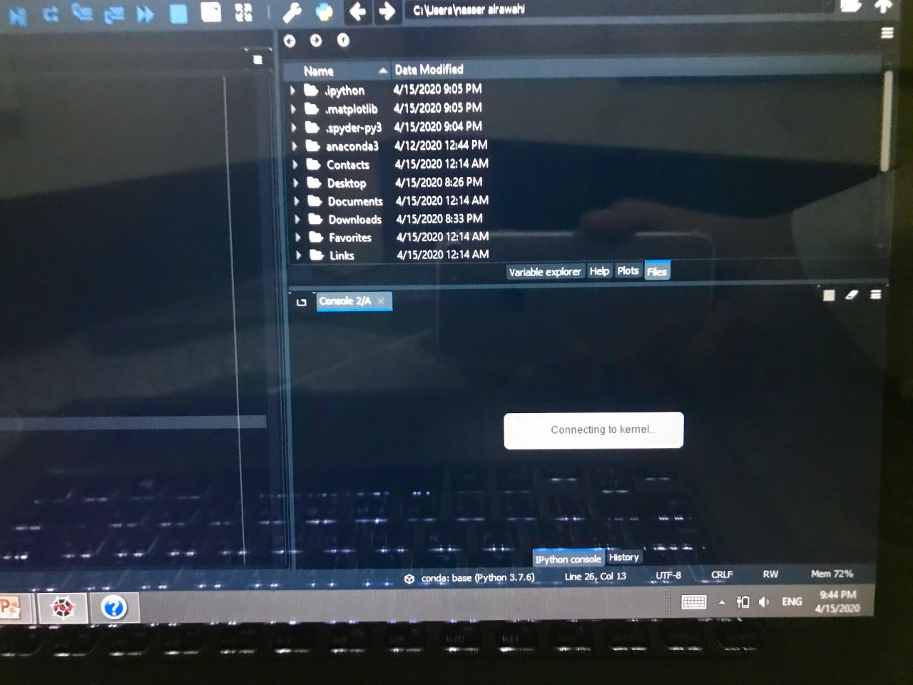 Solved Hi I wrote a python program in spyder , but when I | Chegg.com