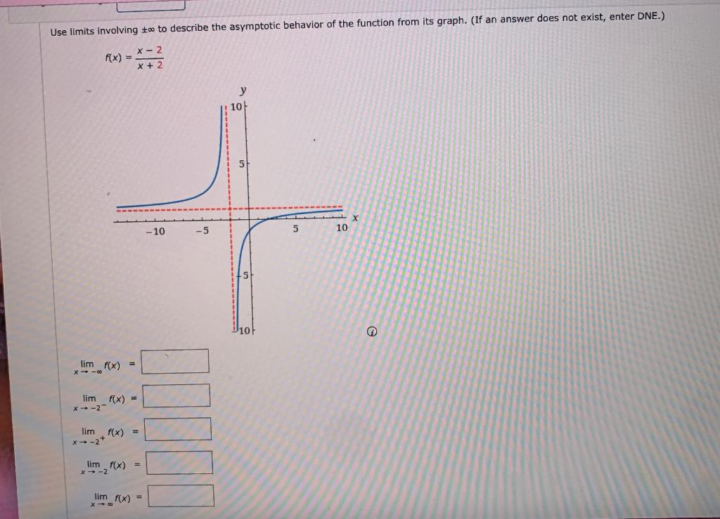 Solved Use limits involving to to describe the asymptotic | Chegg.com