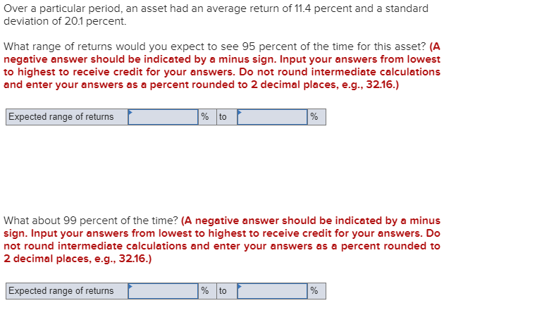 Solved Over a particular period, an asset had an average | Chegg.com