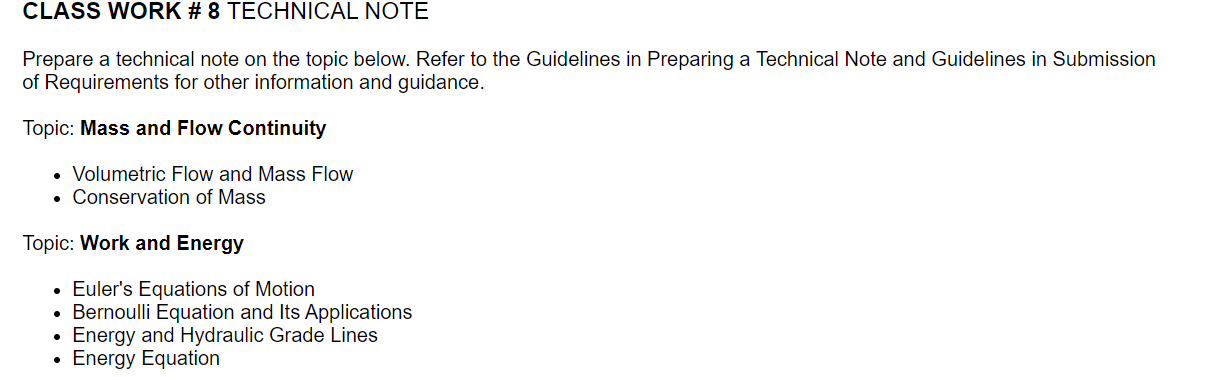 Prepare a technical note on the topic below. Refer to | Chegg.com
