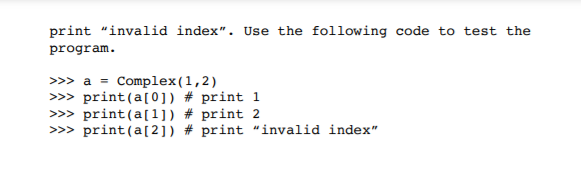 Solved 1. Create a Complex Class. write an __init_method | Chegg.com