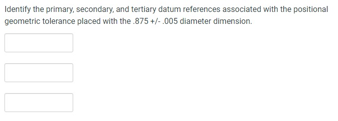 Solved Identify the datums that make up the primary datum | Chegg.com