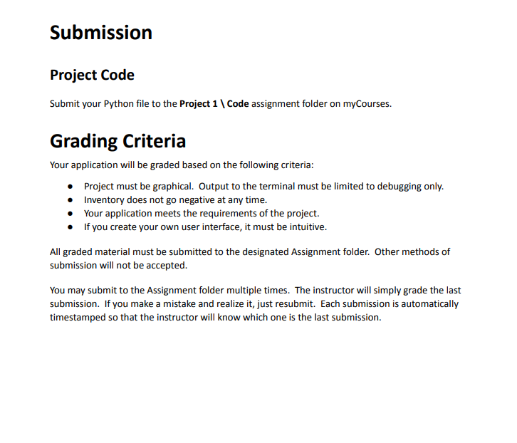 Solved Project Overview You are to develop a graphical | Chegg.com