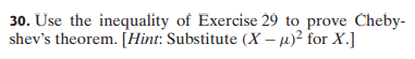 Solved 30. Use the inequality of Exercise 29 to prove | Chegg.com