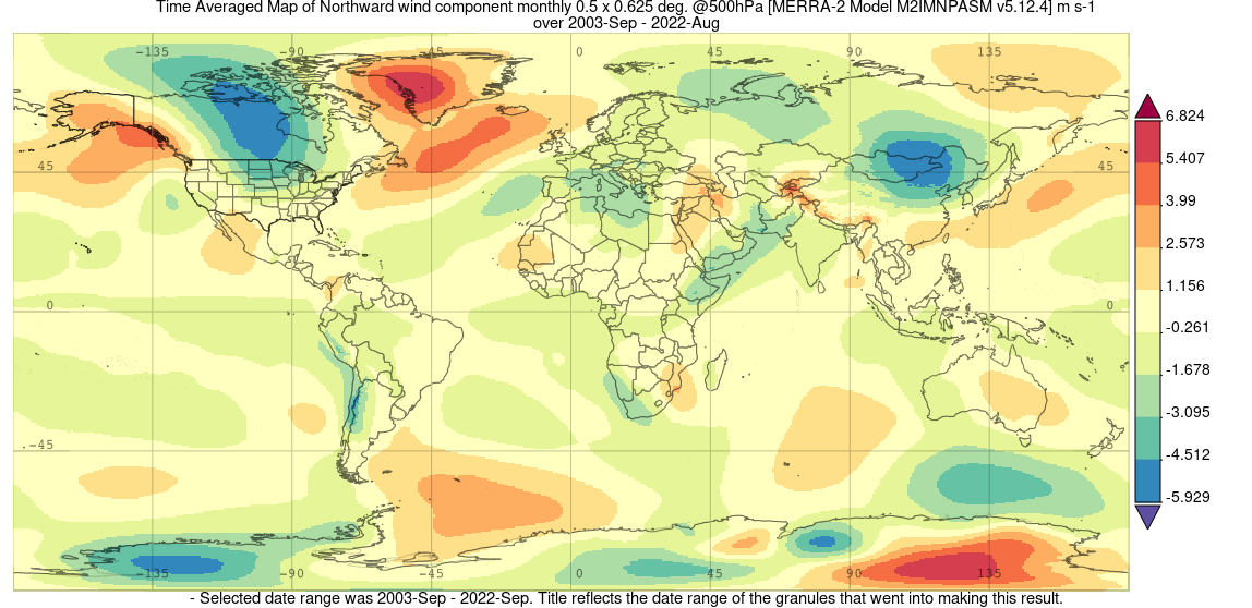 Solved Time Averaged Map of Eastward wind component monthly | Chegg.com