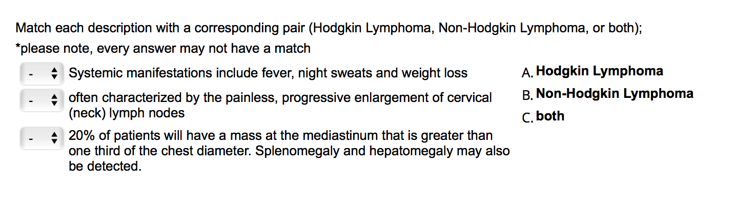 Solved Match each description with a corresponding pair | Chegg.com