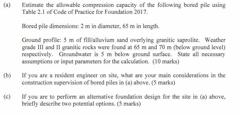 Solved (a) Estimate the allowable compression capacity of | Chegg.com
