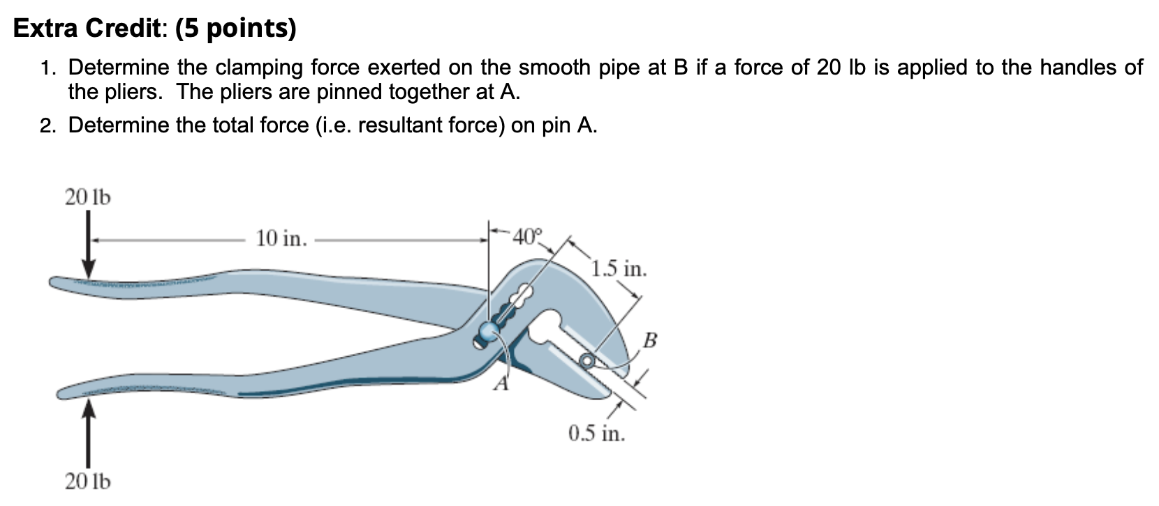 Solved Extra Credit: (5 points) 1. Determine the clamping | Chegg.com