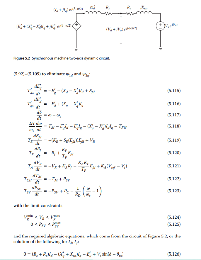 Solved Using the two-axis dynamic model of Section 5.4, | Chegg.com