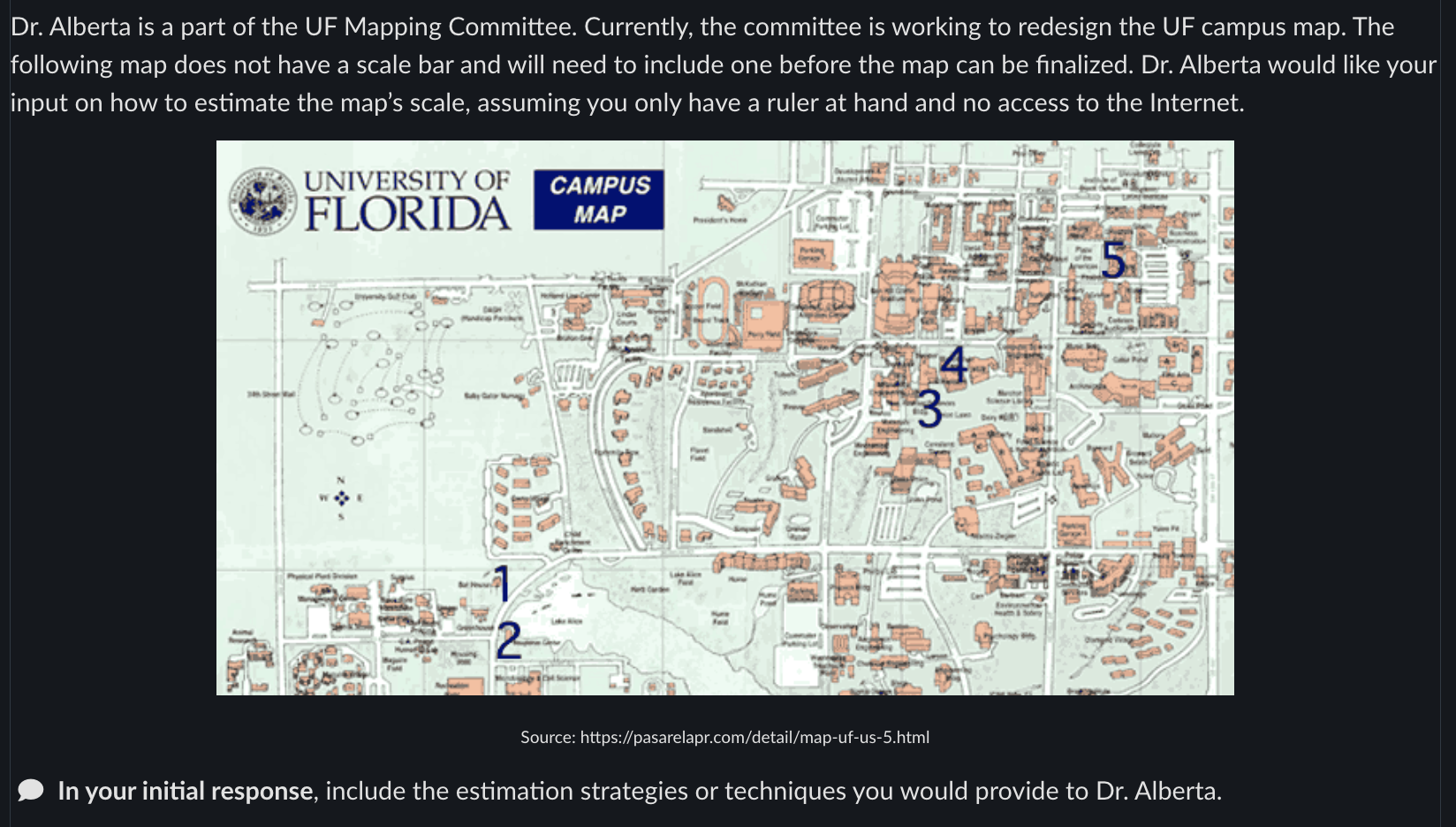 Solved Dr. Alberta is a part of the UF Mapping Committee. | Chegg.com