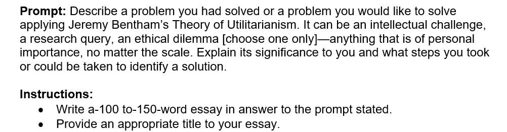 Solved Prompt: Describe a problem you had solved or a | Chegg.com Solved Prompt: Describe a problem you had solved or a | Chegg.com