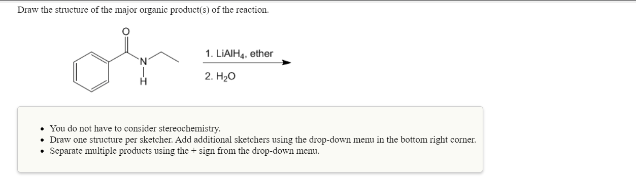 Solved Draw the structure of the major organic product(s) of | Chegg.com