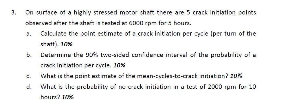 Solved On surface of a highly stressed motor shaft there are | Chegg.com