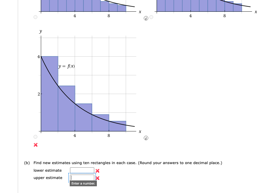 Solved Unless specified, all approximating rectangles are | Chegg.com