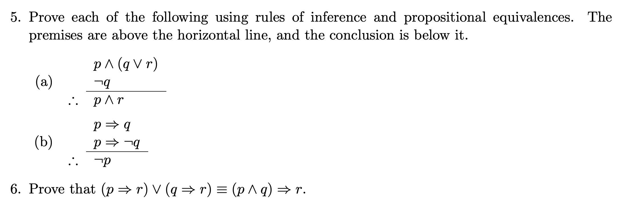 Solved 5. Prove each of the following using rules of | Chegg.com