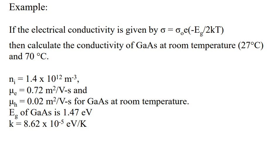 Solved If the electrical conductivity is given by | Chegg.com