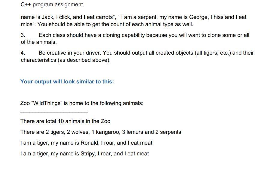 Solved C++ program assignment 1. Combining design patterns: | Chegg.com