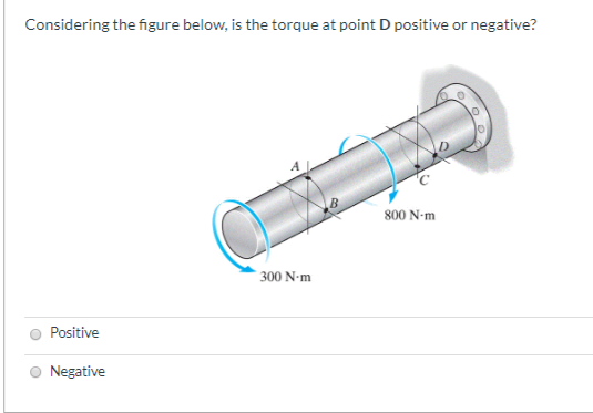 Solved Considering the figure below, is the torque at point | Chegg.com