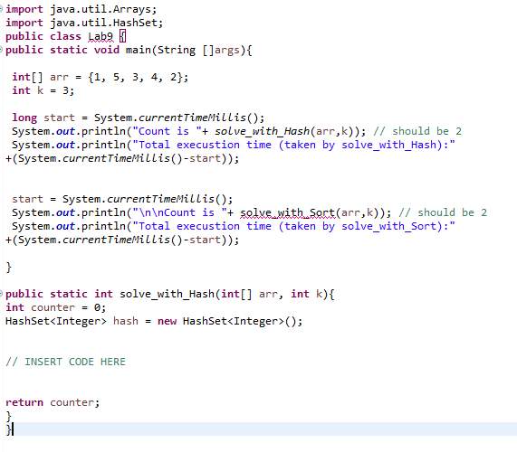 Solved 2 Use Hashing Solve With Hash Int[] Array Int K