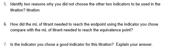 Solved Table 2: Indicator, pH Range, and Color ChangeTable | Chegg.com