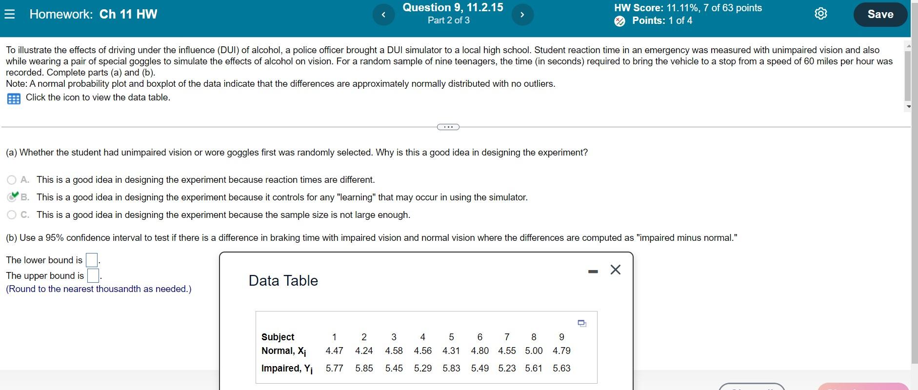 Solved Homework Ch 11 Hw Question 7 11 2 7 Part 3 Of 9