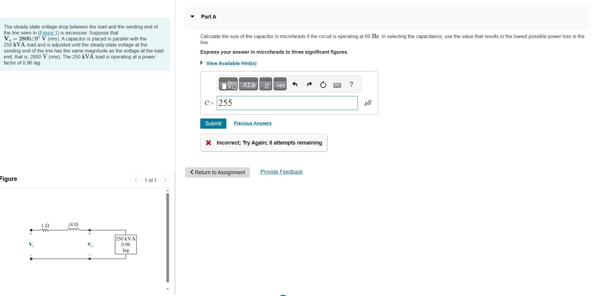 Solved The steady-state voltage drop between the load and | Chegg.com