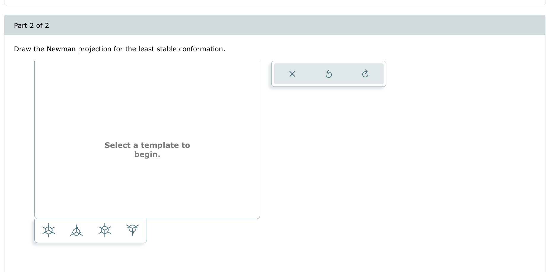 Solved Draw the Newman projection for the most stable | Chegg.com