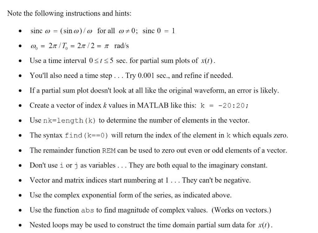 Solved Given the periodic waveform below, and its | Chegg.com