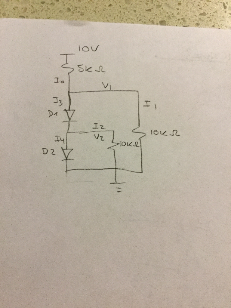Solved Consider the following diode circuit. Assume both | Chegg.com