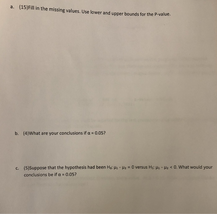 Solved 5. (24)Consider the following computer output. | Chegg.com