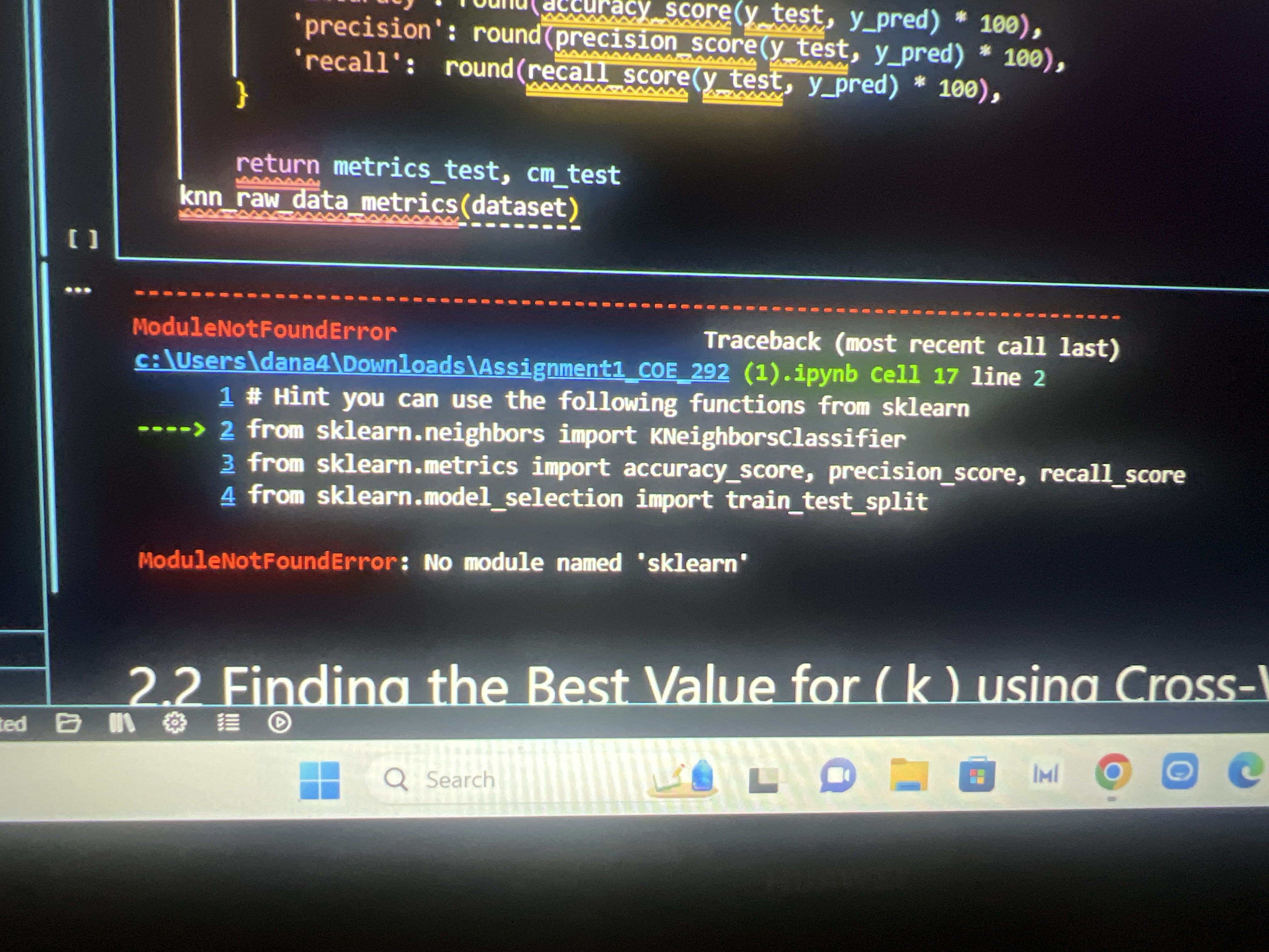 Solved 'precision': round(pred) * 100),'recall': round | Chegg.com