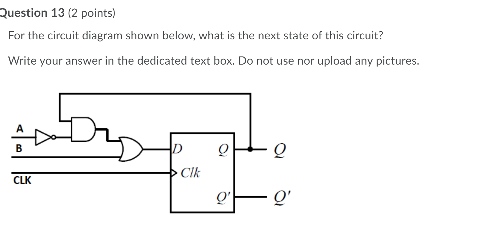 Solved Question 13 (2 points) For the circuit diagram shown | Chegg.com