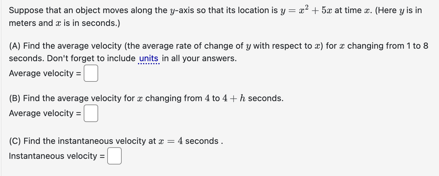 Solved Suppose that an object moves along the y-axis so that | Chegg.com