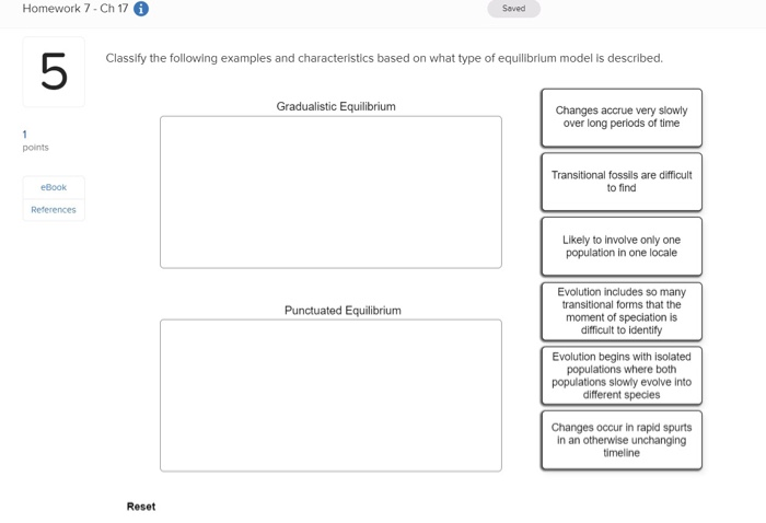 Solved Classify the following examples and characteristics | Chegg.com