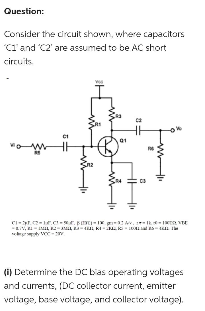 Solved (ii) Assuming capacitors C1 and C2 are both short | Chegg.com