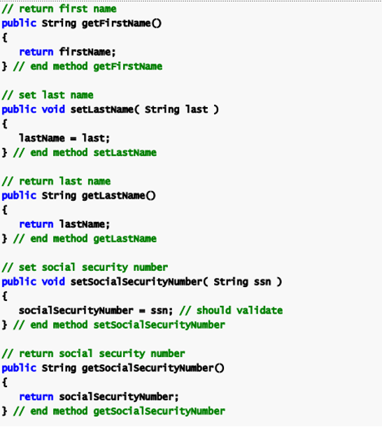 // return first name public String getFirstName { | Chegg.com