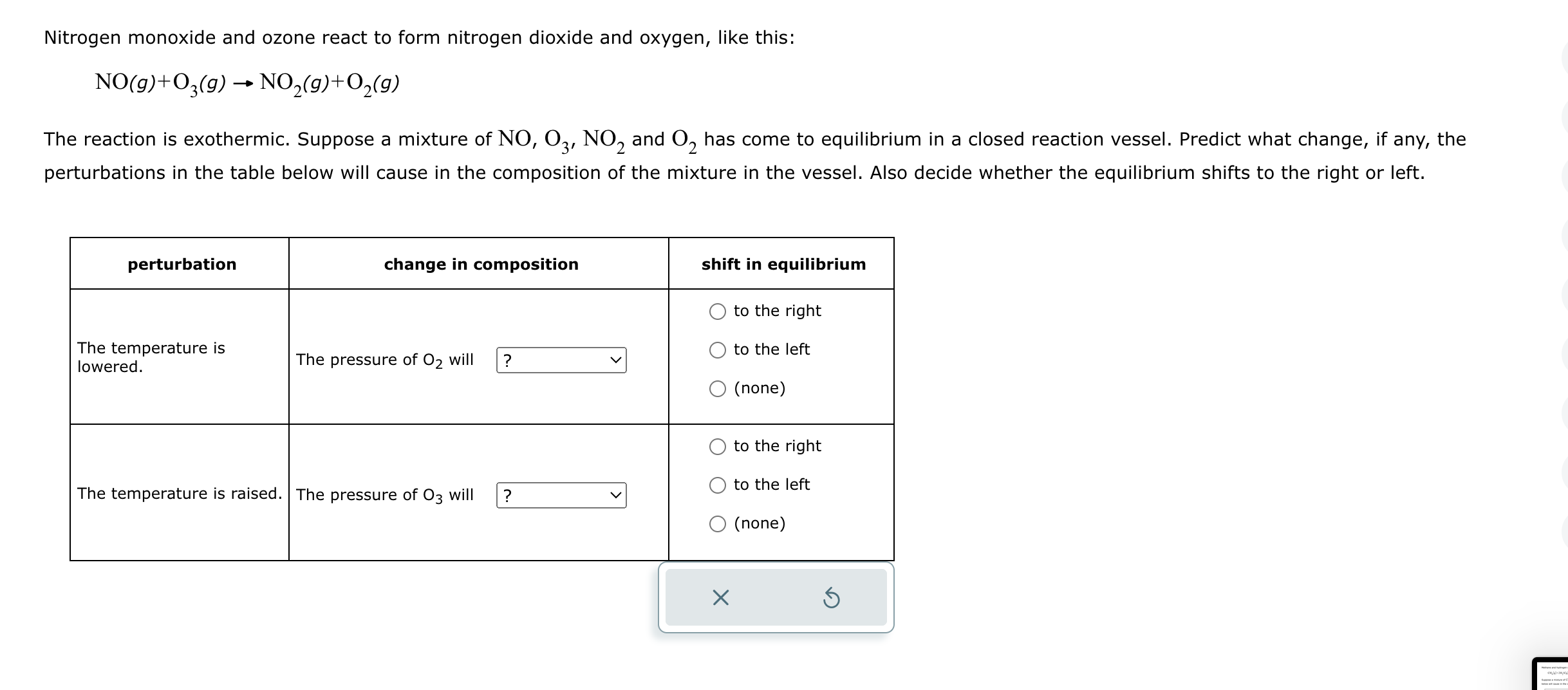 Solved Nitrogen monoxide and ozone react to form nitrogen | Chegg.com