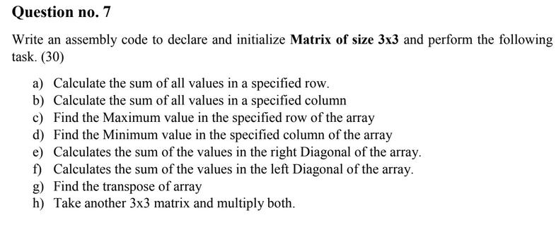 Solved KINDLY WRITE "MASM 615" compatible code . I would be | Chegg.com