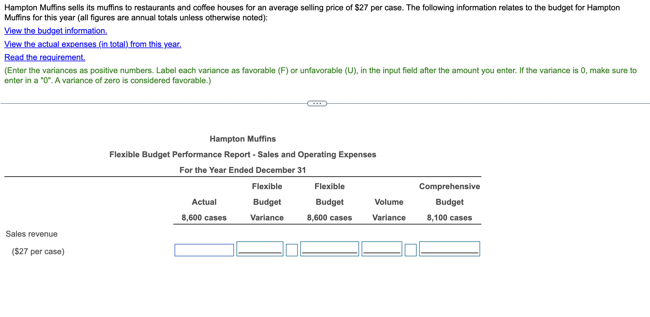 Solved Budget informationPrint Actual expenses | Chegg.com
