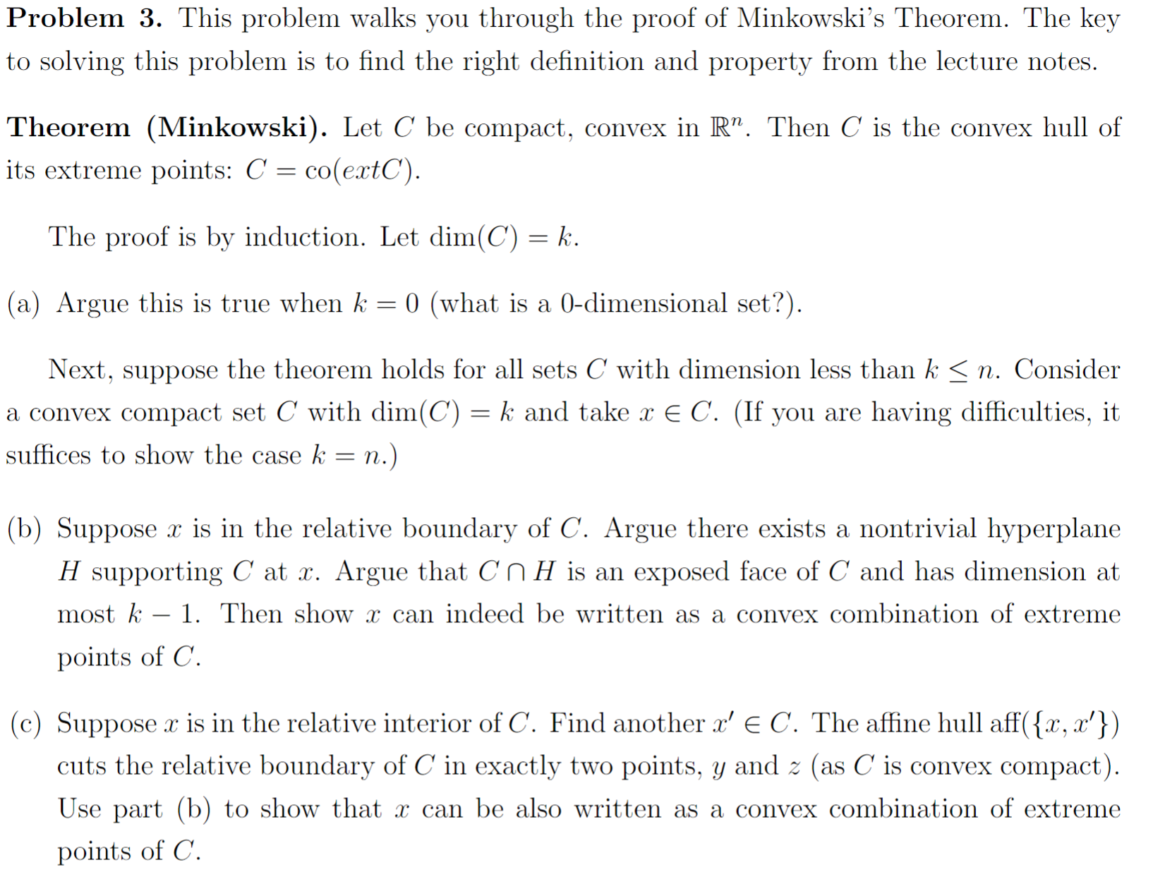 Solved Problem 3. ﻿This problem walks you through the proof | Chegg.com
