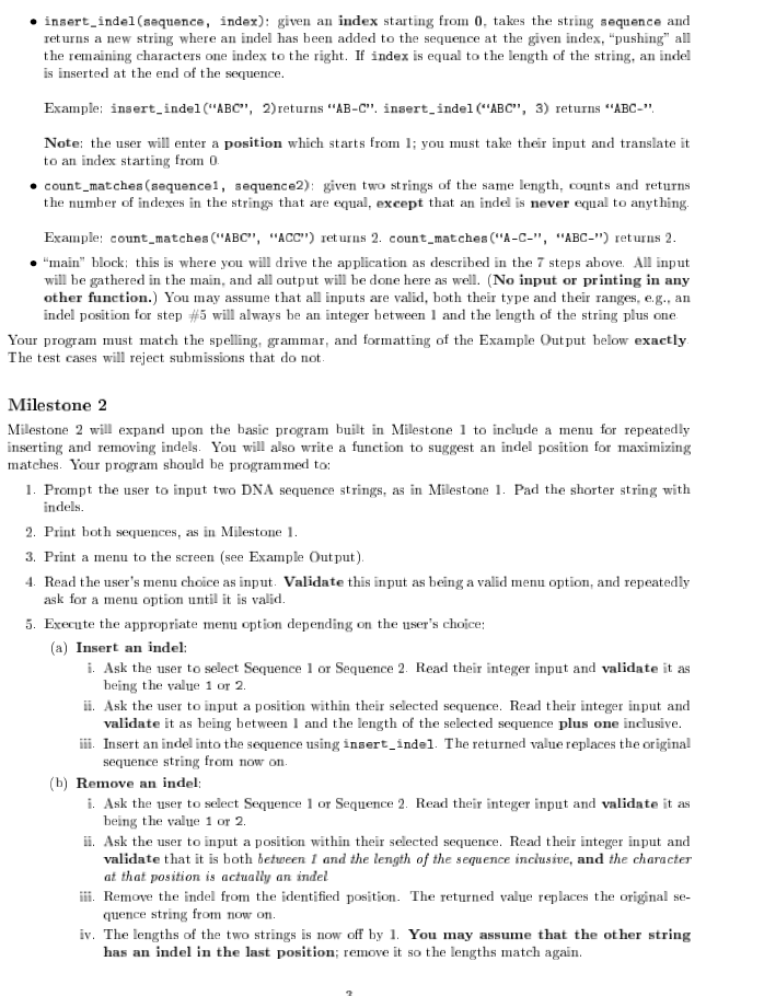 While complex algorithms exist to do sequence | Chegg.com