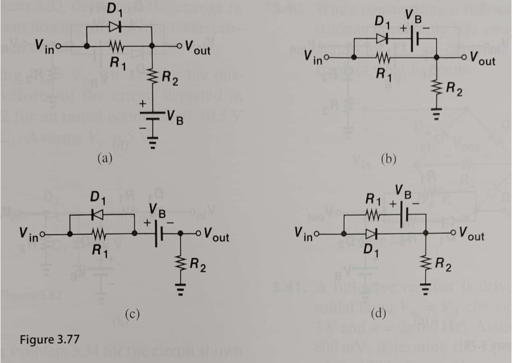 Solved 3.26. Plot the currents flowing through R1 and D1 as | Chegg.com