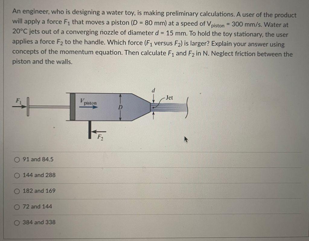 Solved An engineer, who is designing a water toy, is making | Chegg.com