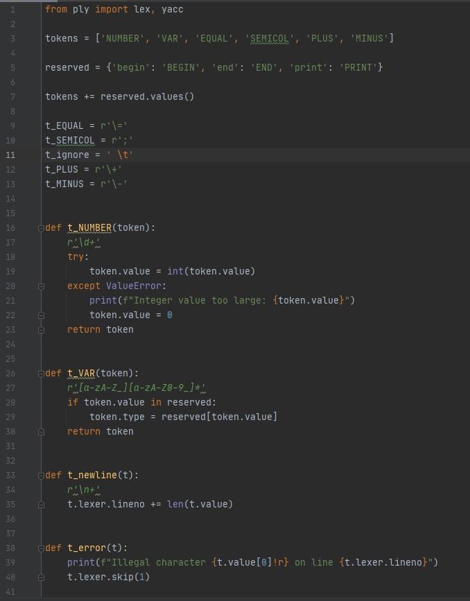 Solved Write a compiler for a simple language based off | Chegg.com