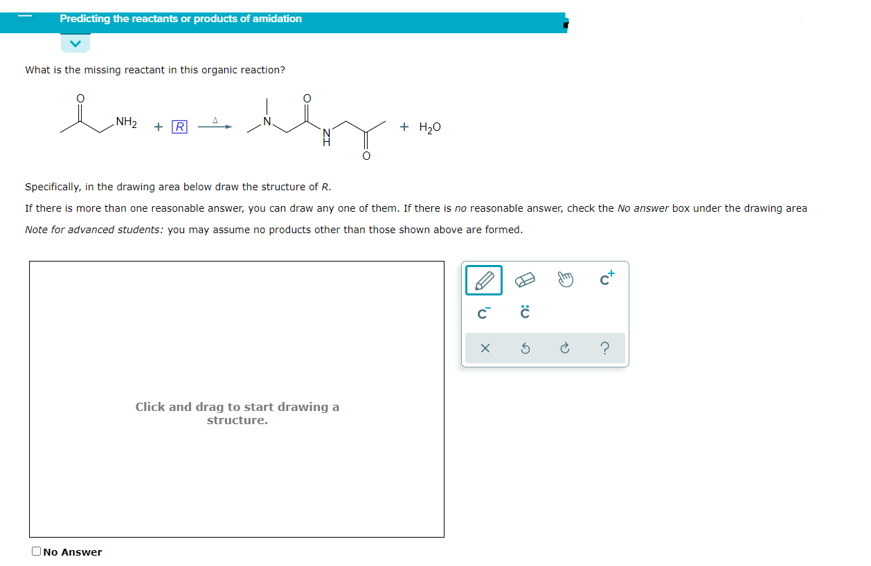 Solved Predicting the reactants or products of amidation | Chegg.com