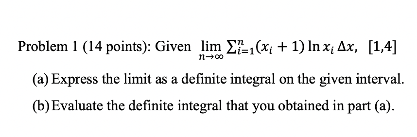 Solved Problem 1 (14 points): Given | Chegg.com